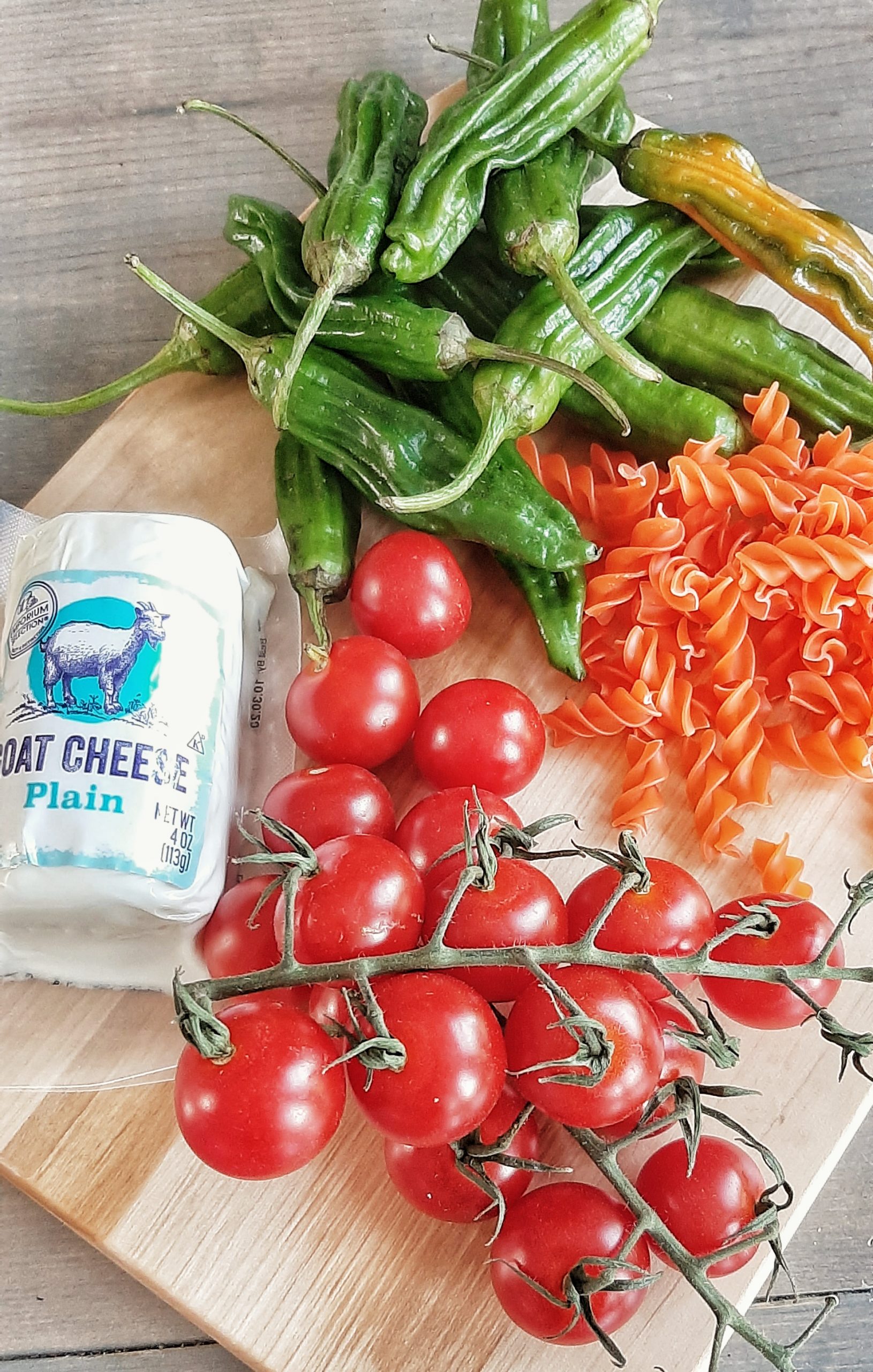 Rotini with Shishito Peppers, Blistered Tomatoes, and Goat Cheese – THE ... Rotini with Shishito Peppers, Blistered Tomatoes, and Goat Cheese – THE ...